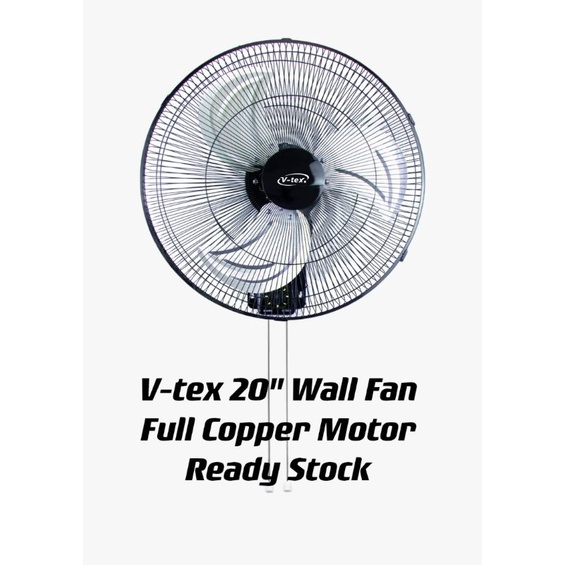 WALL FAN 20 INCH [ V-TEX 20" Industrial Wall Fan ] READY STOCK | Shopee ...