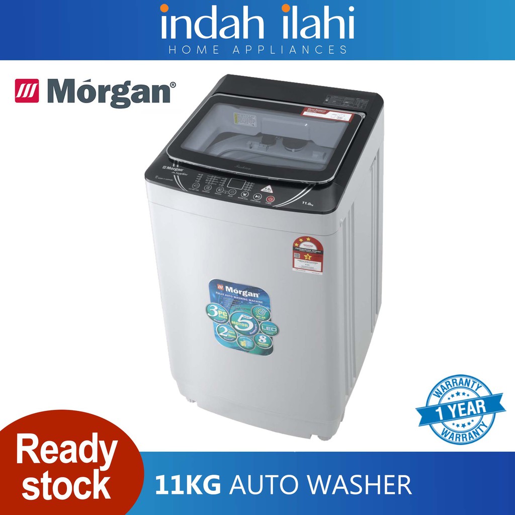 Morgan Mesin Basuh Automatik 11KG Fully Auto Washing Machine mesin ...