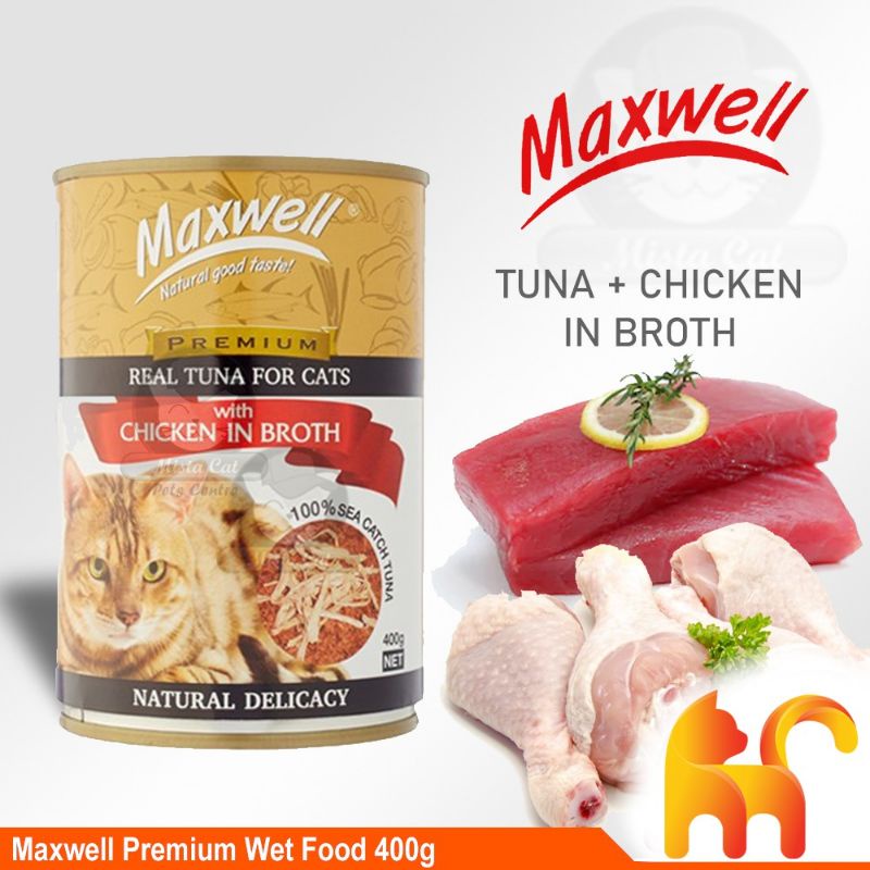 🔥Maxwell wet food 400g (no jelly inside) | Shopee Malaysia