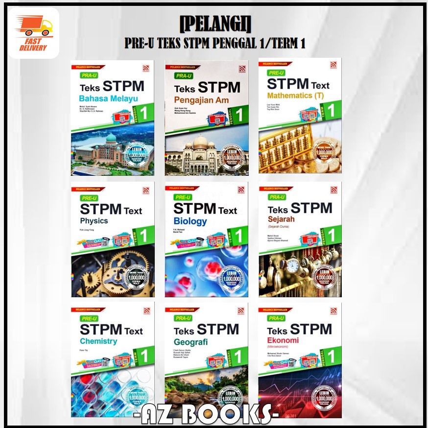 [AZ] PELANGI: TEXT BOOK PRE-U STPM TERM 1/ PENGGAL 1 (YEAR 2022 ...