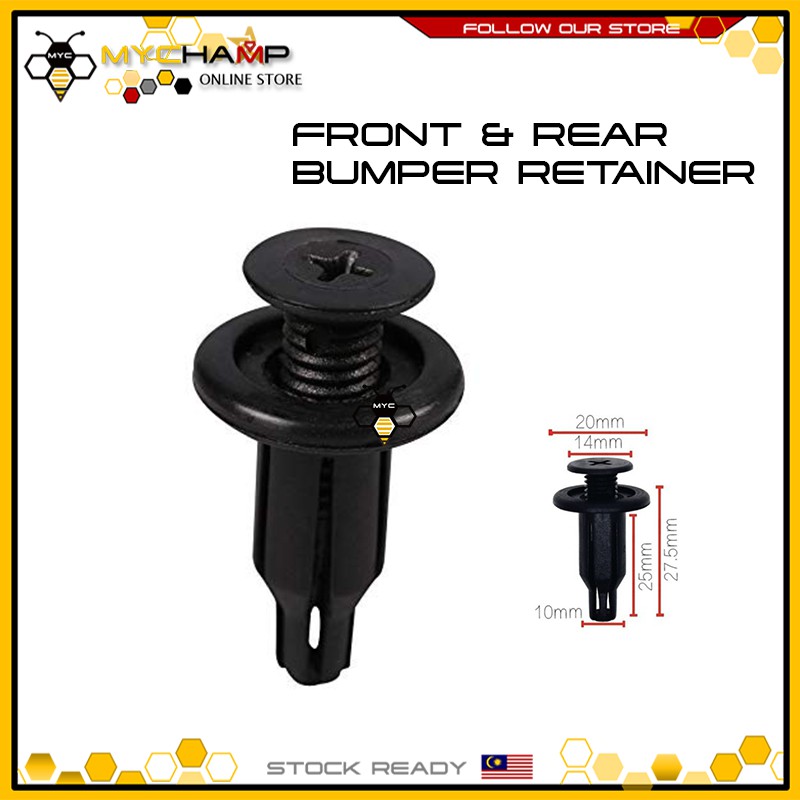 Front & Rear Bumper Clip Push-Type Retainer for Honda Clip (A-003) 1PCS ...