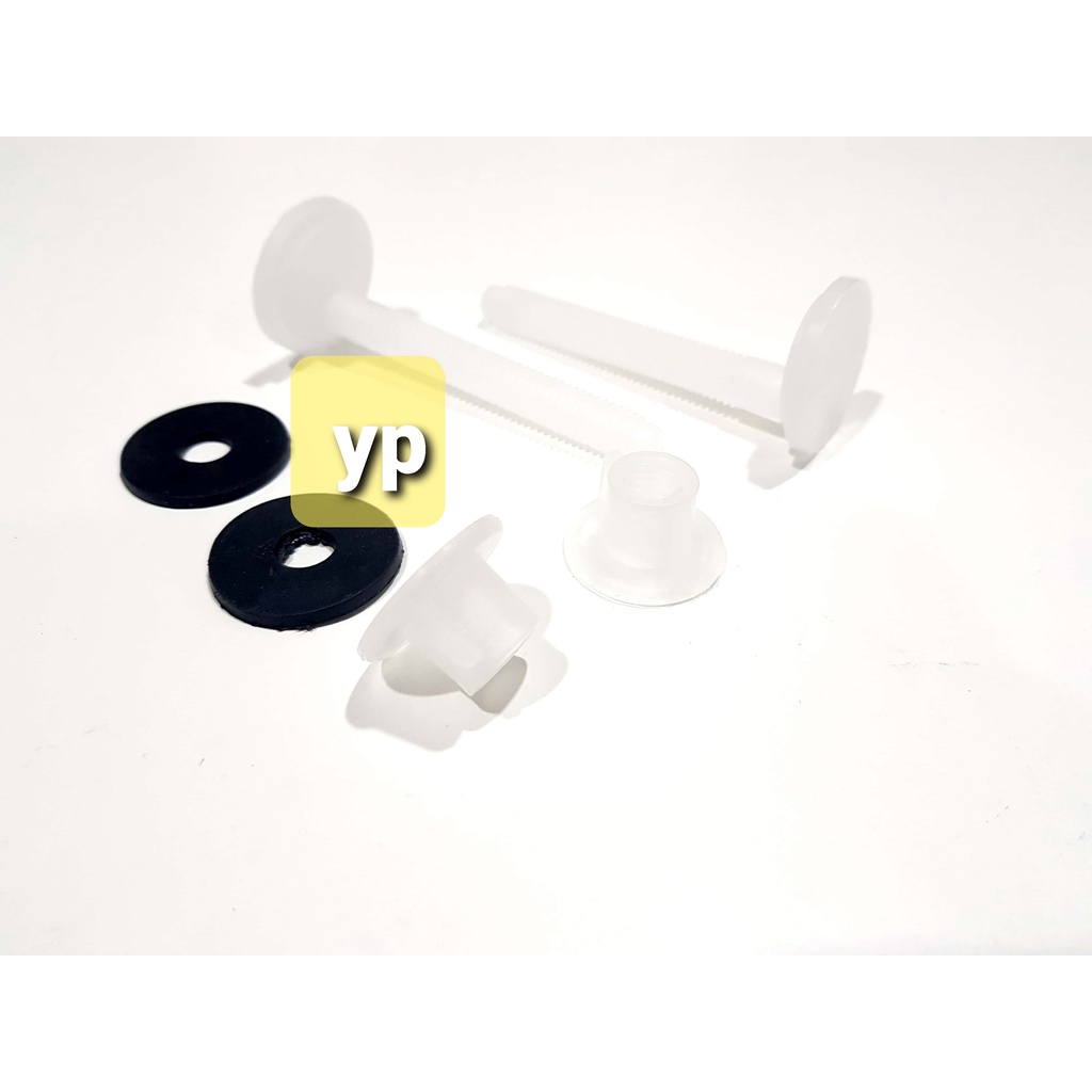 Pvc toilet seat cover screw set /clear | Shopee Malaysia