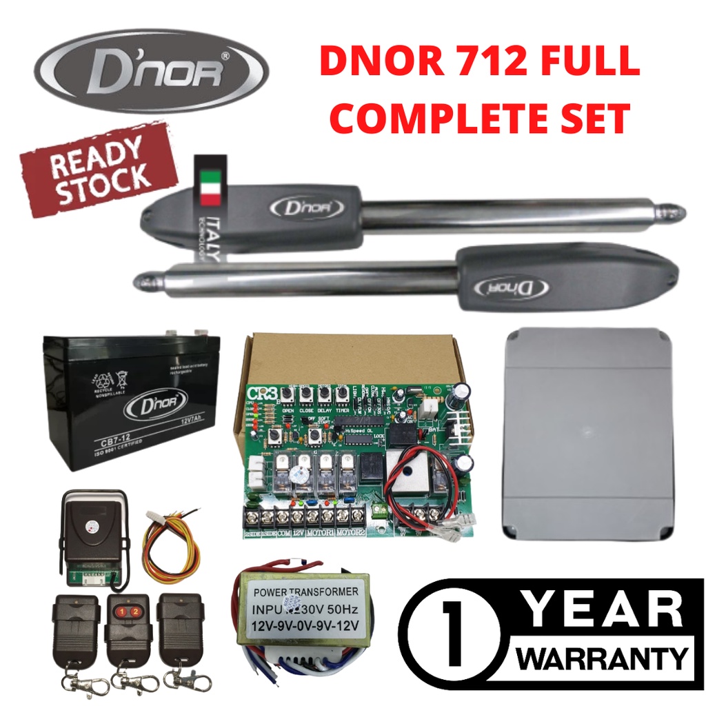 DNOR 712 Heavy Duty Swing and Folding Autogate Auto Gate Arm Set C/W ...