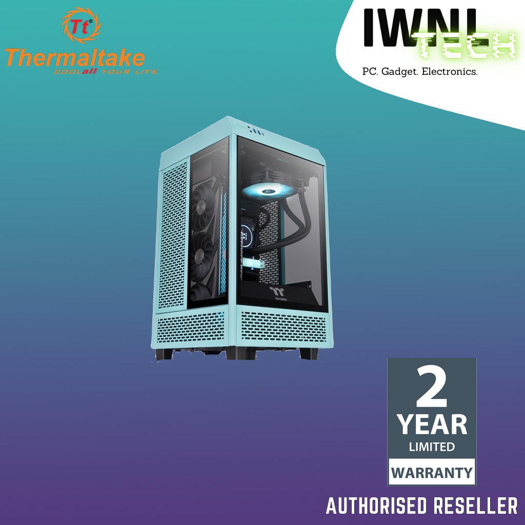 THERMALTAKE CASING ITX THE TOWER 100 TURQUOISE (CA-1R3-00SBWN-00 ...