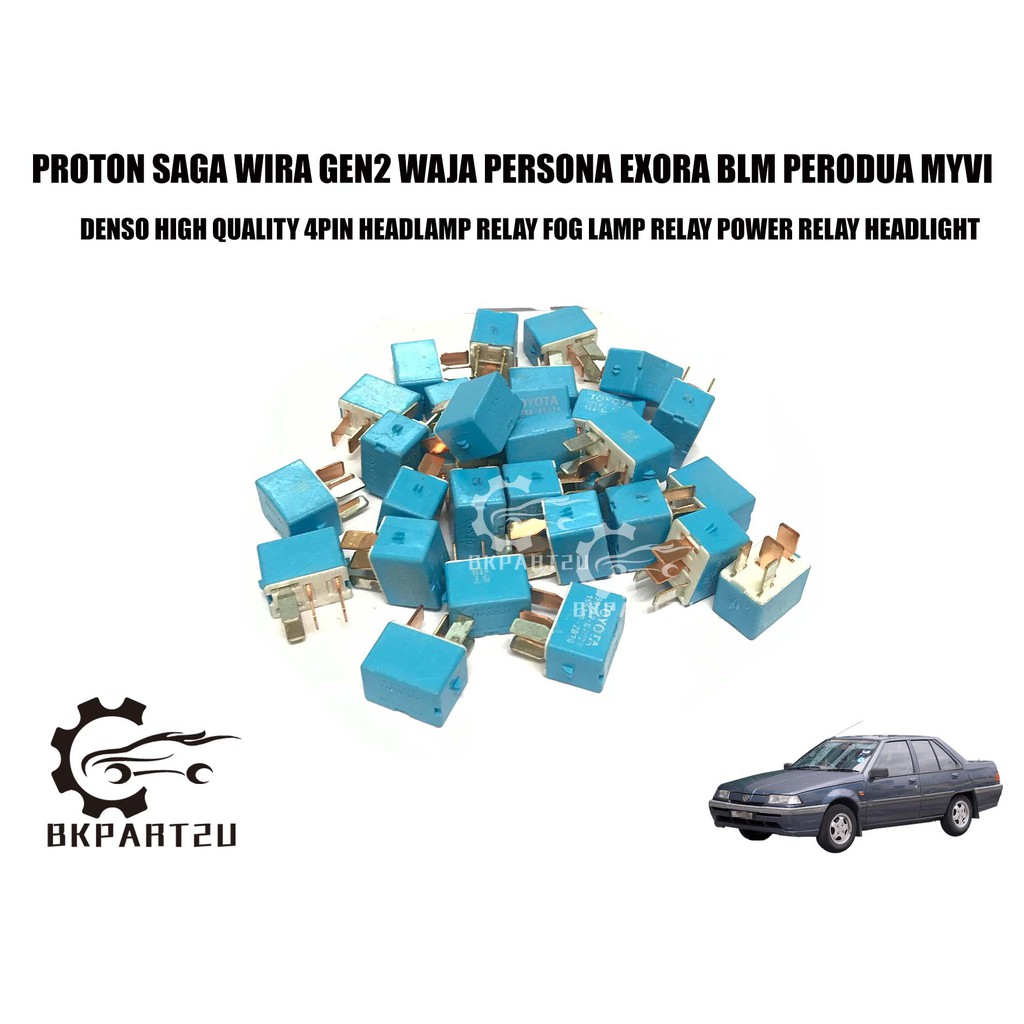 PROTON PERODUA TOYOTA DENSO HIGH QUALITY 4PIN HEADLAMP FOG LAMP RELAY ...