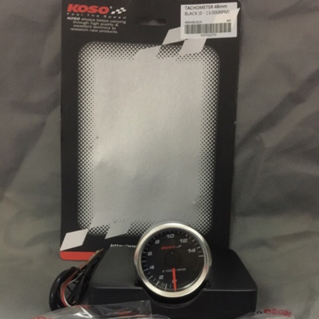 💥💥Koso Tachometer Original 48mm Black and white (0-15,000RPM)💥💥 ...