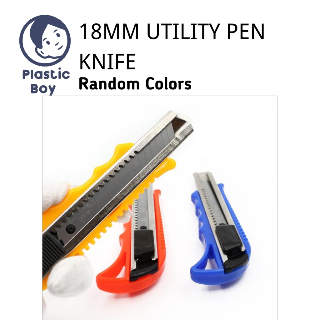 18MM Utility Pen Knife Thick Handle Wallpaper Knife Paper Cutter School ...