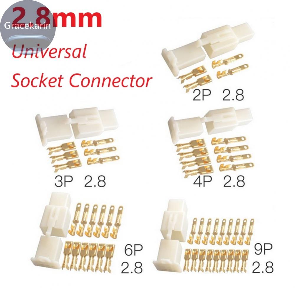 2.8mm Terminal Socket Pin Connector Car Motorcycle Universal Socket ...