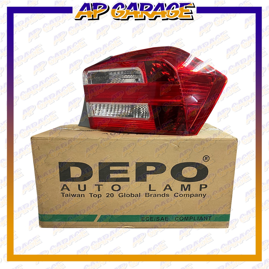 [ORIGINAL DEPO TAIWAN] Honda City TMO (2011) Rear Back Tail Lamp Lampu ...