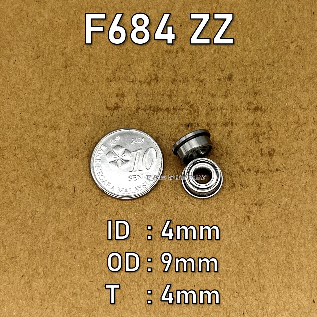 Flange ball bearing flanged F634 F635 F636 F683 F684 F685 F686 F687 ...