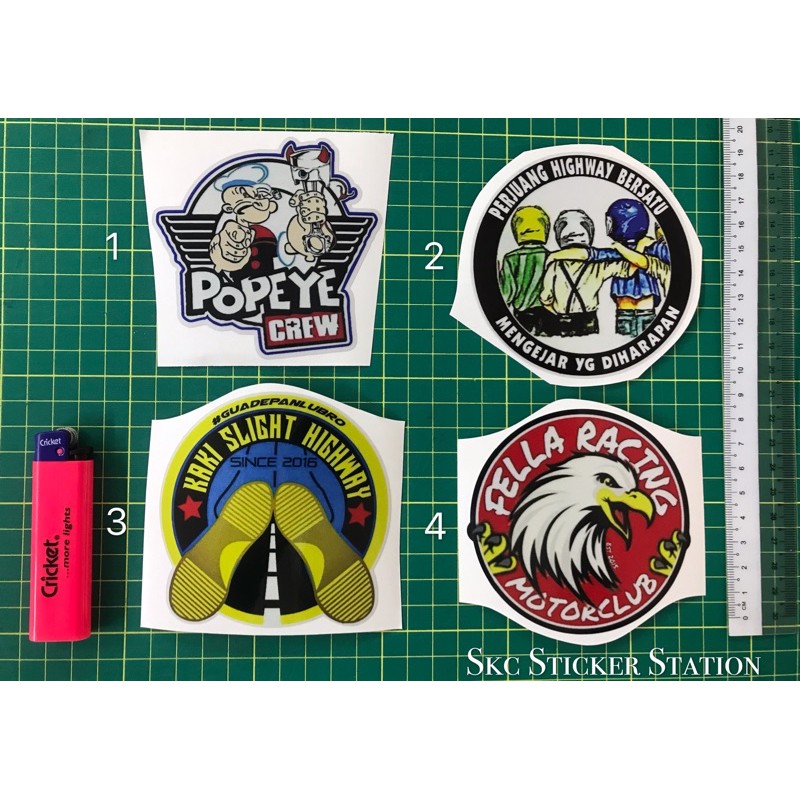 Sticker Konvoi Design Printing & laminate & Diecut #konvoi #popoye # ...