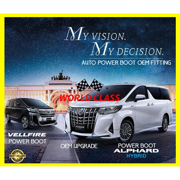 TOYOTA ALPHARD / VELLFIRE AUTO TAILGATE / POWER BOOT. ( ANH 30 ) ANH30 ...