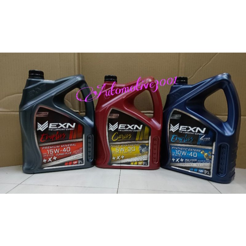 ORIGINAL EXN 4X4 ENGINE OIL 7L 5W30 10W40 15W40 | Shopee Malaysia