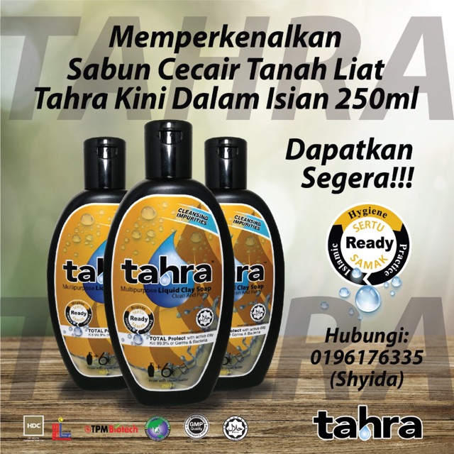 (Ready Stock) Sabun Samak . Tahra Liquid Clay Soap (Original) | Shopee ...