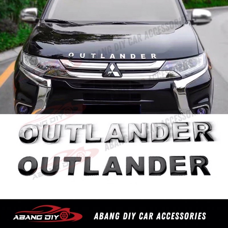 Mitsubishi Outlander Front Bonnet Emblem Outlander Emblems Logo ...