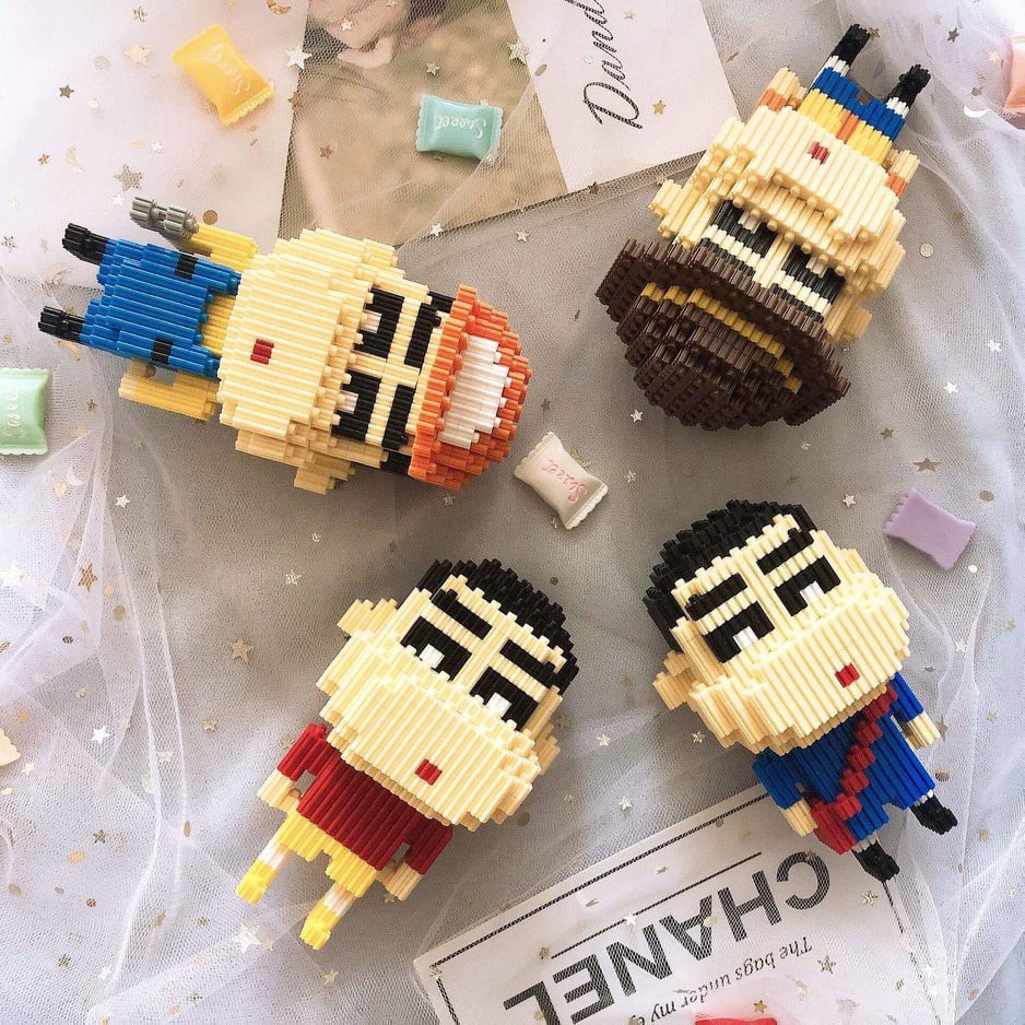 [Set of 4] Crayon Shin Chan Building Block 蜡笔小新 | Shopee Malaysia