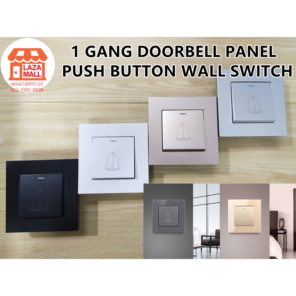 1 GANG DOORBELL / AUTO GATE DOORING SWITCH outdoor PANEL door bell ...