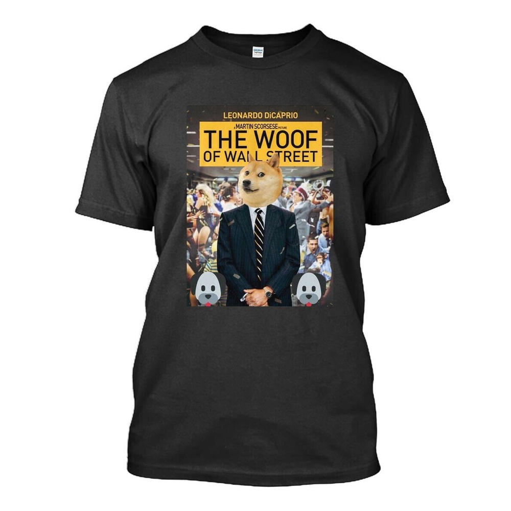 Mens Apparel Summer Tops For Best Brand Dogecoin The Woof Doge Meme ...