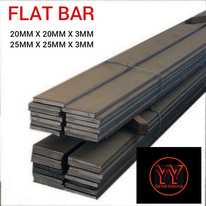 2"X3MM Flat Bar, Mild Steel Besi Solid Metal tube, ( Besi ) DIY Home ...