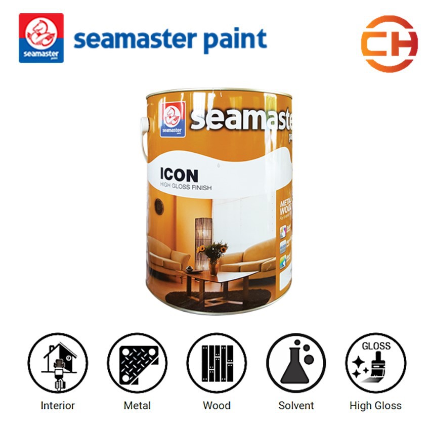 SEAMASTER ICON HIGH GLOSS FINISH PAINT (METAL & WOOD) 1 LITRE (PART3/3 ...