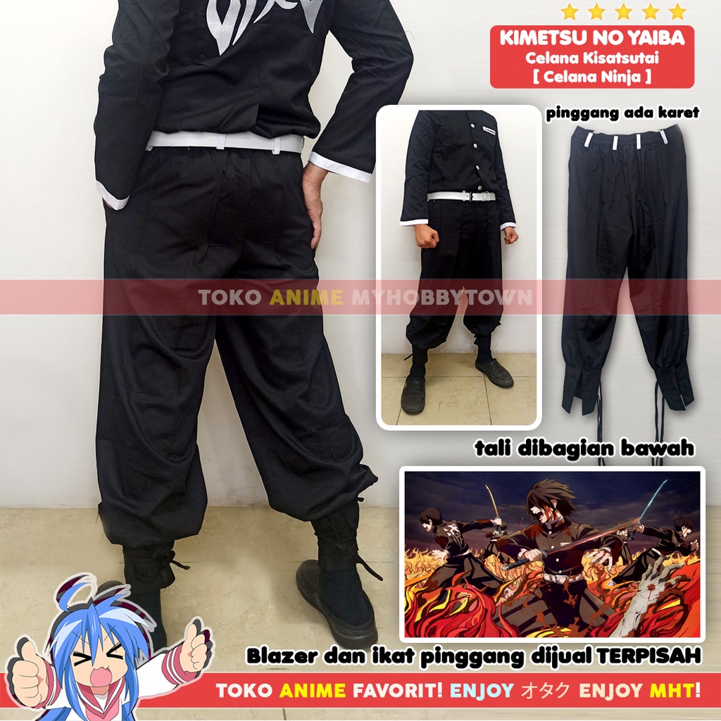 Ninja Pants Kisatsutai Kimetsu no Yaiba Demon Slayer Kamado Tanjiro ...