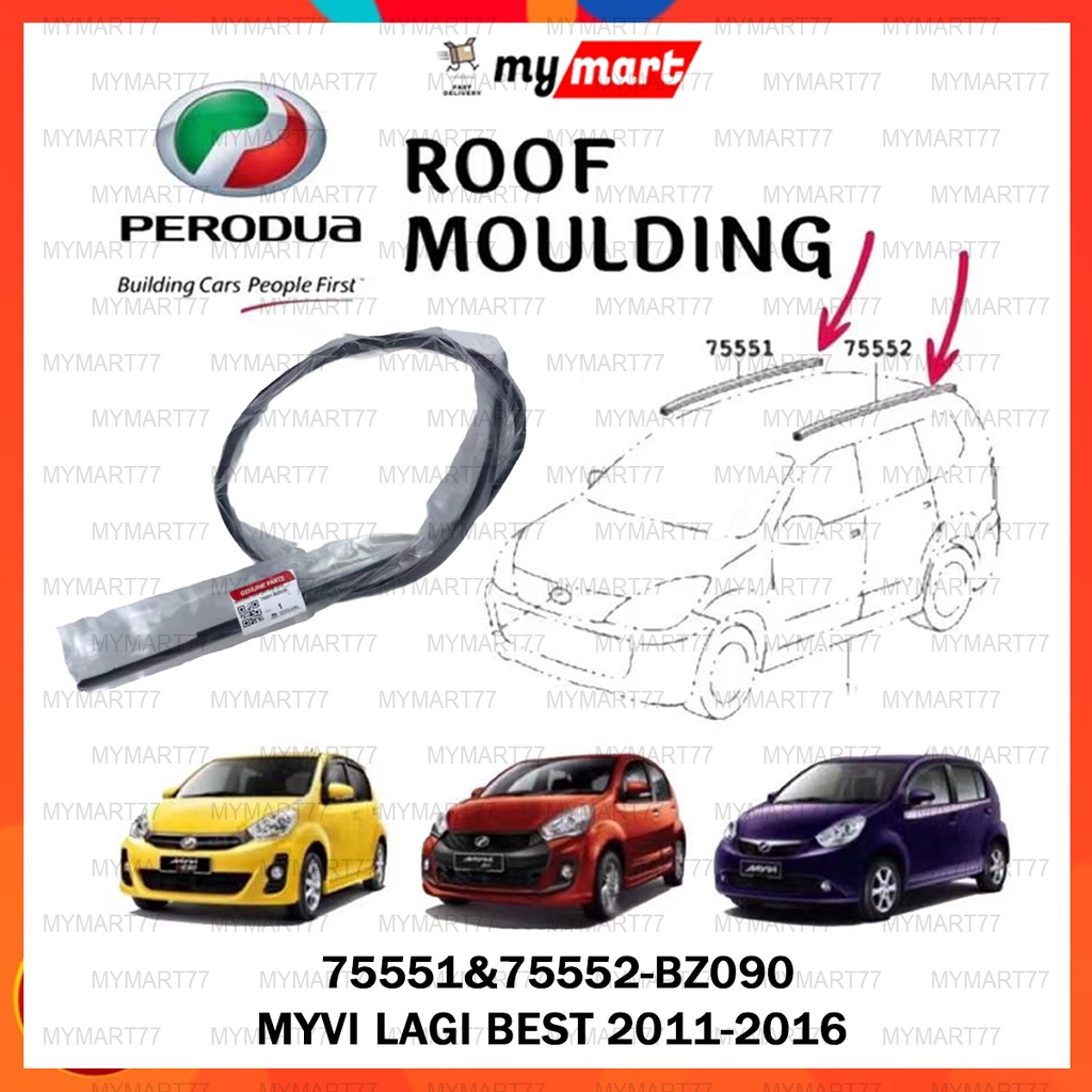 MYVI ICON LAGI BEST 2011-2016 ROOF MOULDING PERODUA MYVI 2011-2016 ...