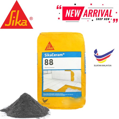 SIKA CERAM 88 CEMENT GUM 25KG For Laying Tiles / Tiles Adhesive | Shopee Malaysia