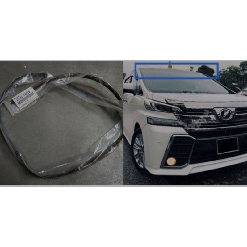 TOYOTA VELLFIRE AGH30 GGH30 FRONT WINDSCREEN MOULDING TOP WINDSCREEN ...