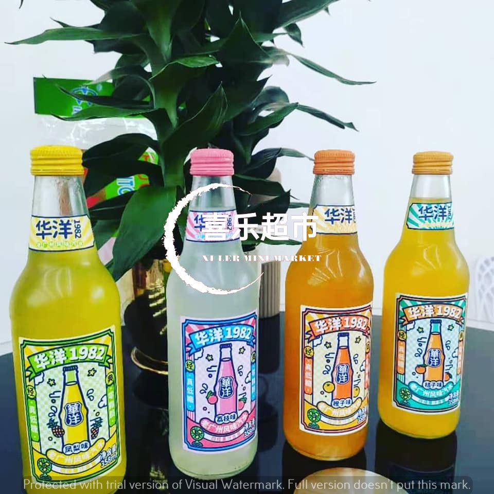 🔥新品上架, 闪电发货🔥 华洋 1982 汽水拉罐装老广州风味汽水 水果味汽水 荔枝味 桔子味 凤梨味 330ml China HuaYang 1982 Fruit Soda | Shopee ...