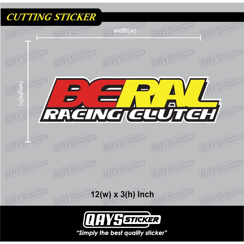 1 pc Sticker BERAL RACING CLUTCH #customsticker #outdoorsticker # ...