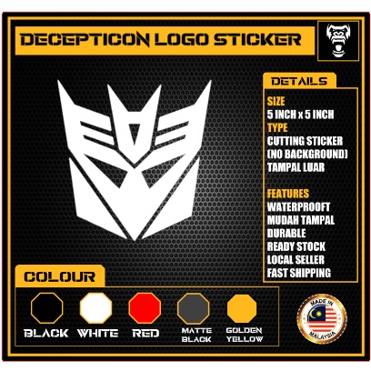 DECEPTICON STICKER. TRANSFOMER STICKER. AUTOBOT.OPTIMUS PRIME ...