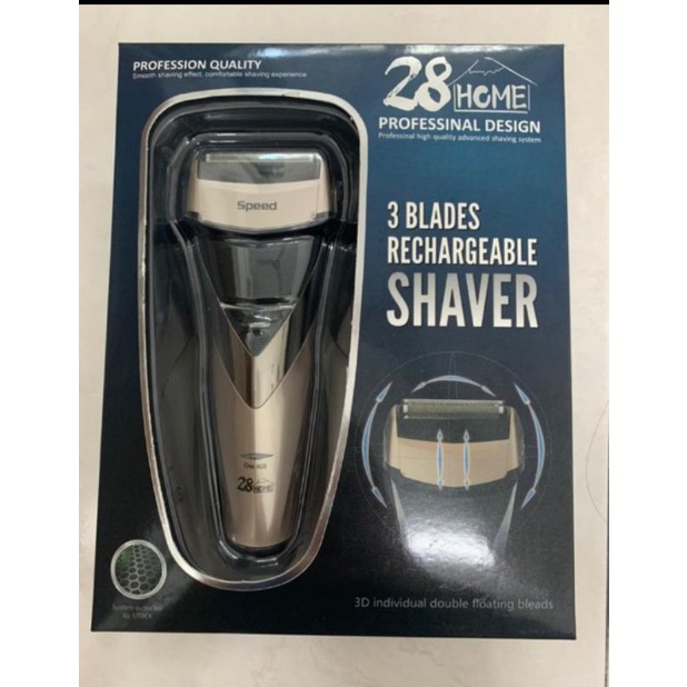 Shaver 3 blades rechargeable | Shopee Malaysia
