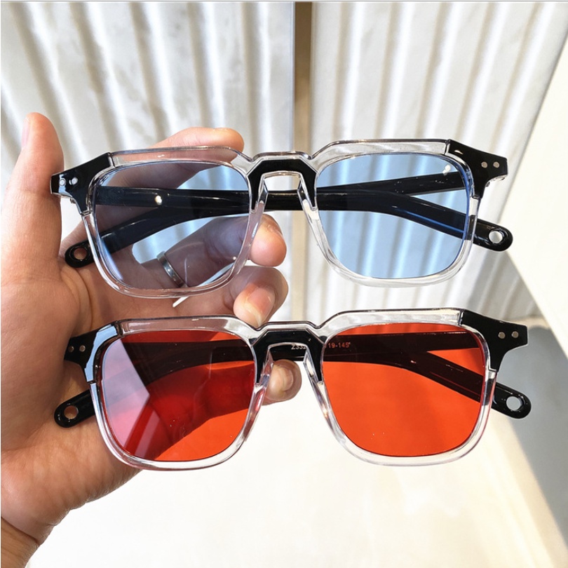 Fashionable square frame UV400 sunglasses for men and women | Shopee ...