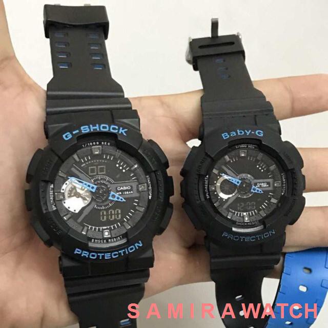 transparent watch ♕ G SHOK GA 110 COUPLE SET DIGITAL ANALOG WATCH ...