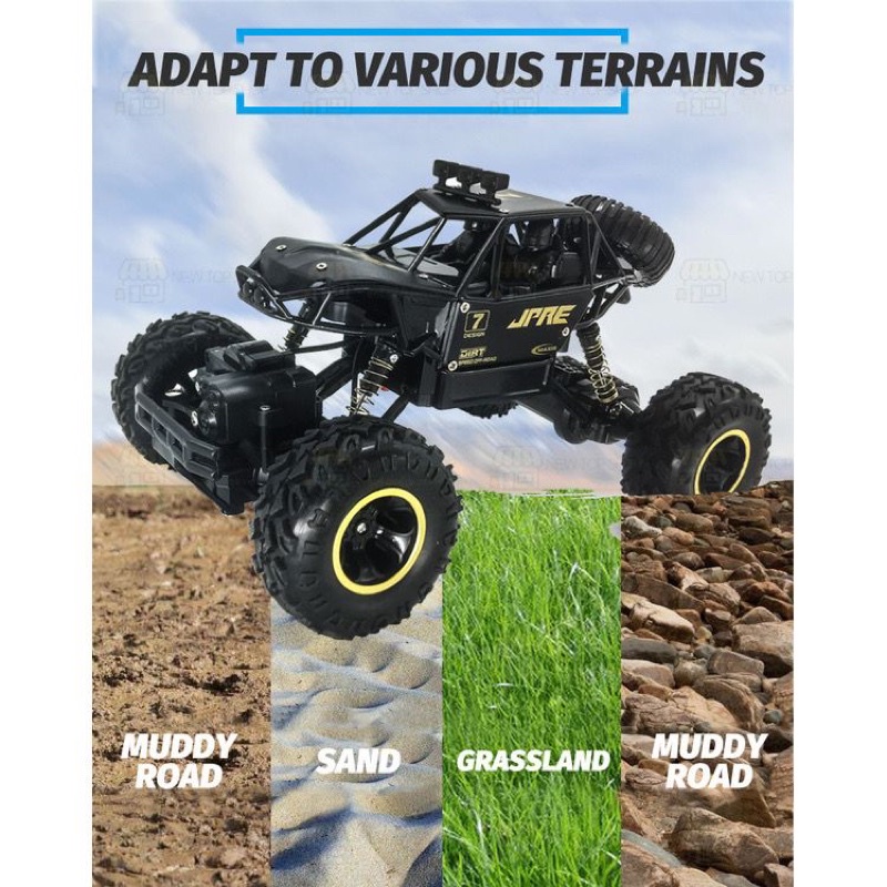 RC car Remote Control Car Four Wheel Drifting Off Road jeep 4x4 Kereta ...