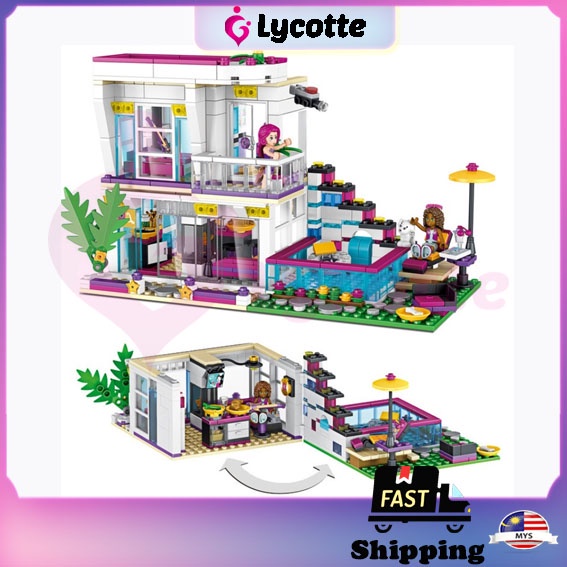 LYCOTTEᵐʸ Friends Girl Livi's POP House Designer Toy can use toy villa ...