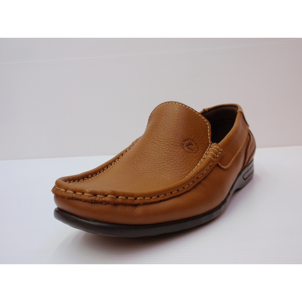 Louis cooper leather loafe shoes no.110(yellow) | Shopee Malaysia