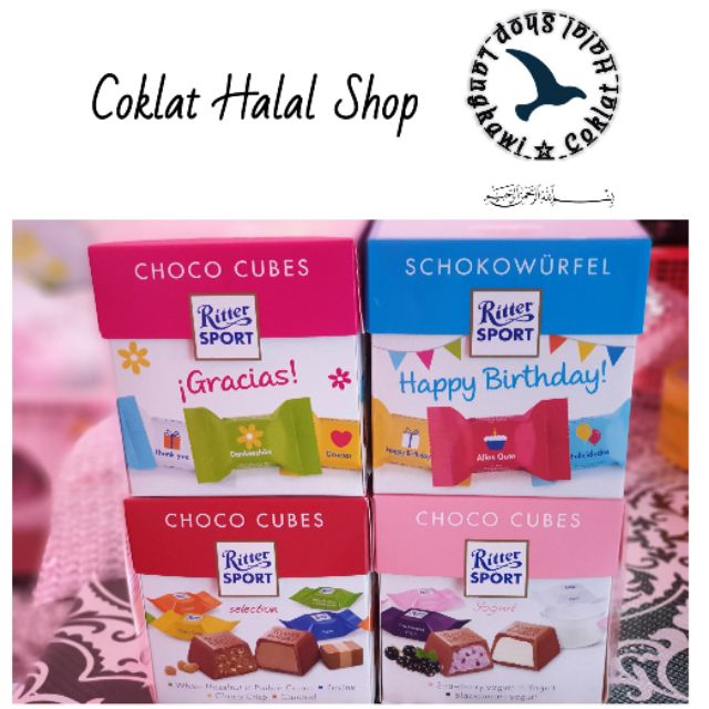 Ritter Sport Box Choco Cubes 176g Thank You Clearance sale | Shopee ...