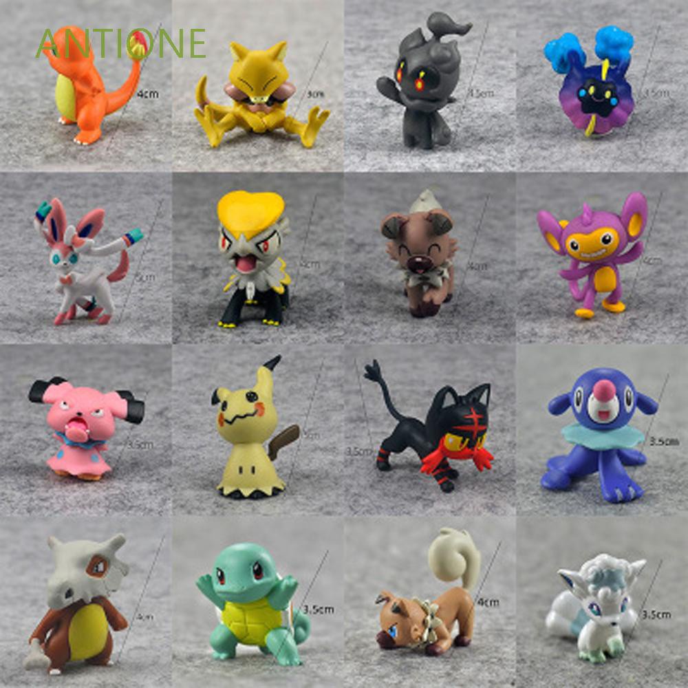 ANTIONE Collection Pikachu Figures Litten Model Toys Pokemon Figures ...