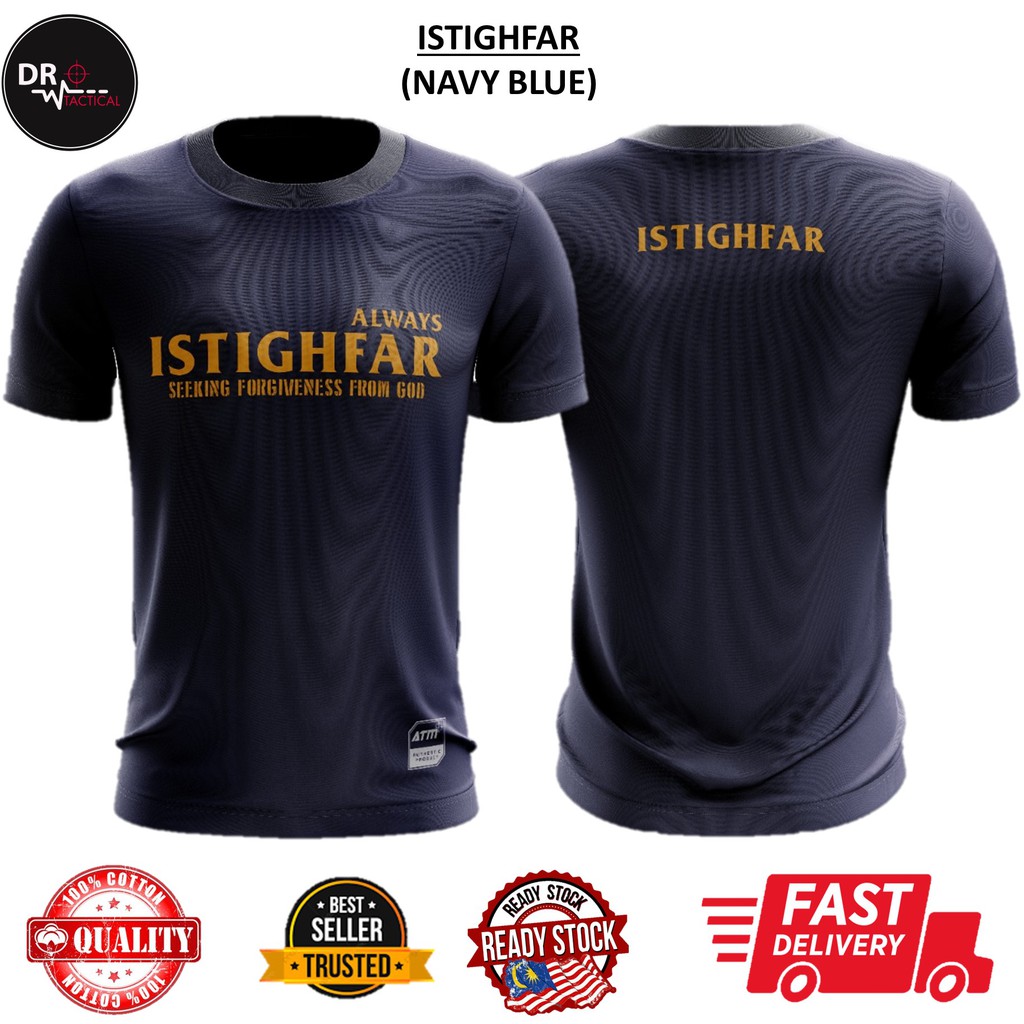 DR TACTICAL Ready stock 100% cotton Silkscreen Islamic T-shirt Man ...