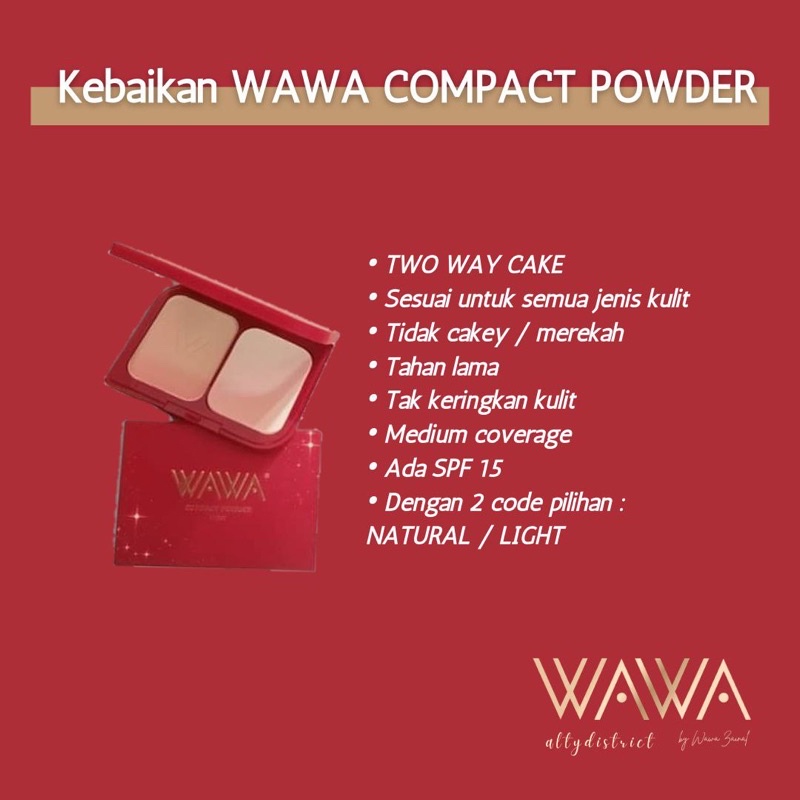 WAWA COMPACT POWDER !! ORIGINAT HQ + FREE GIFT !! | Shopee Malaysia