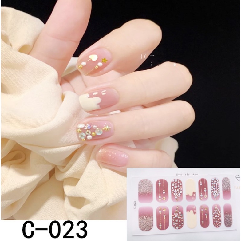 Women Korea 3D Fashion Nail Sticker Waterprrof Lovely Nail Art Nail ...