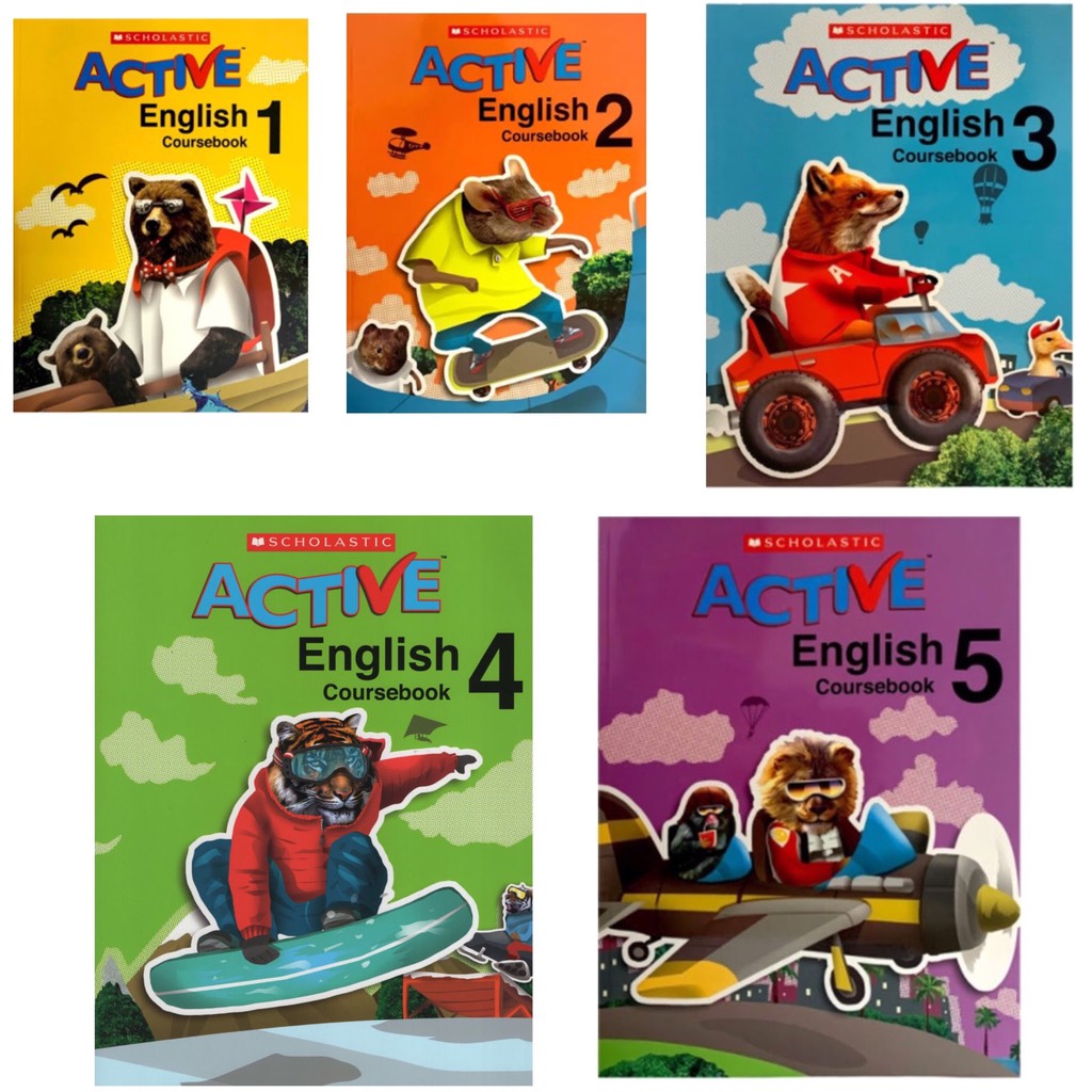 Scholastic Active English Coursework Book 1 2 3 4 5 Books Grammar ...