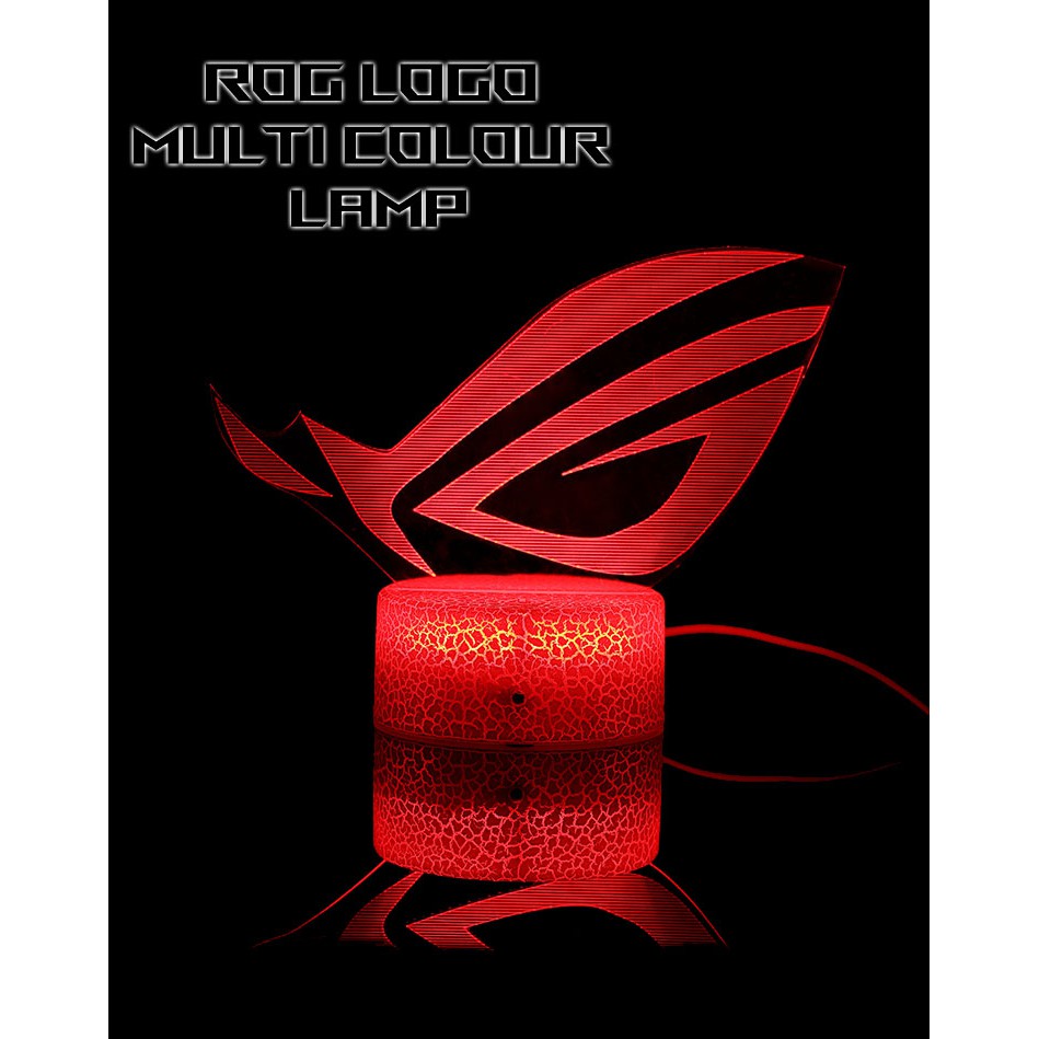 ROG Logo Lamp / Colour Table Lamp / Multi Colour Desk Lamp READY STOCK ...