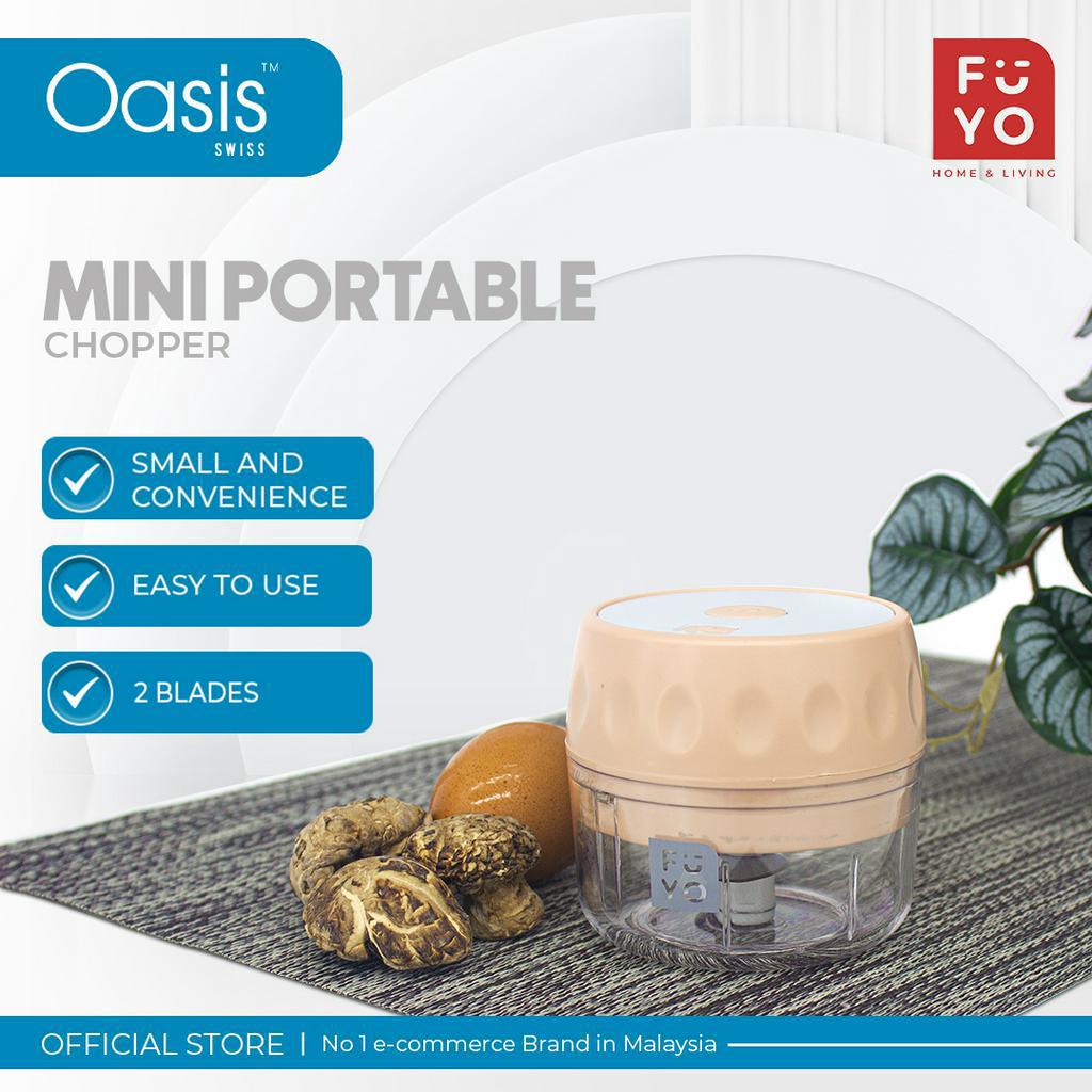 Fuyo Mini Portable Chopper - Garlic Chopper Portable Electric Food ...