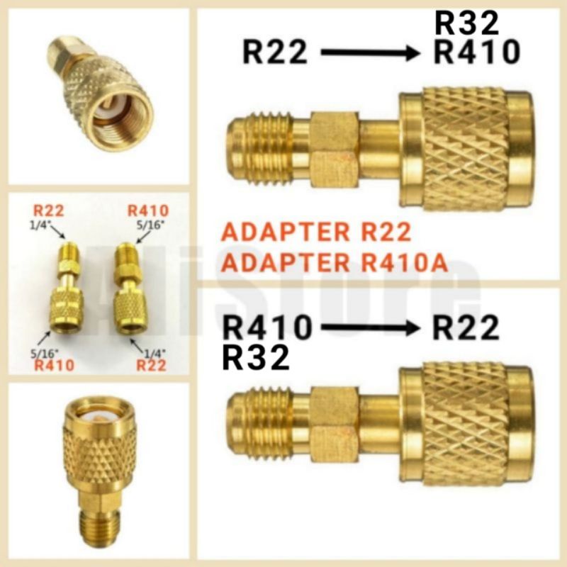 ALi Adapter R22 to R410a Adapter R410a to R22 Charging Hose R134a R32 ...