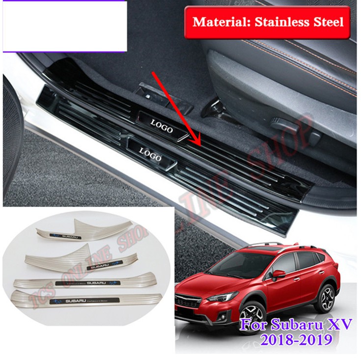SUBARU XV 2018 - 2025 INNER SIDE SILL PLATE STAINLESS STEEL TRIM(4 PCS ...