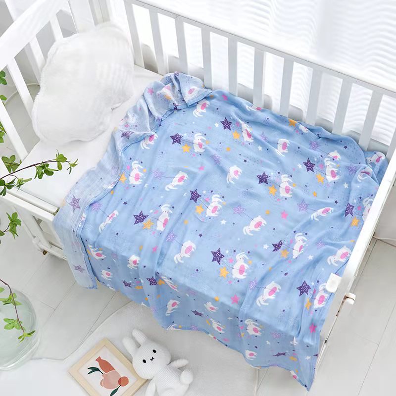 newborn Bamboo baby swaddle infant muslin swaddle blanket bedung bayi ...