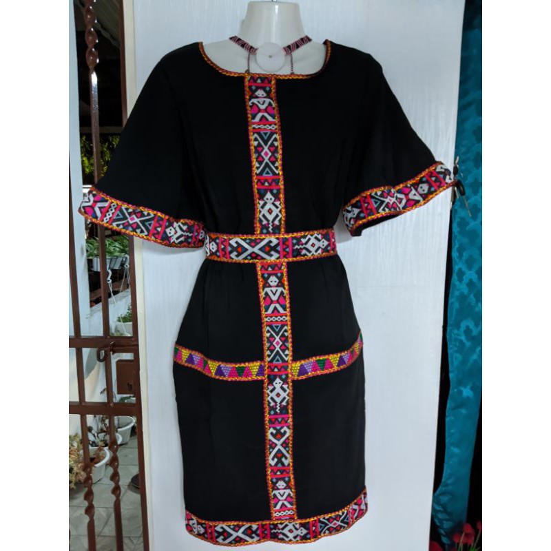 Baju Sabahan moden/Dress corak motif pinakol Rungus | Shopee Malaysia