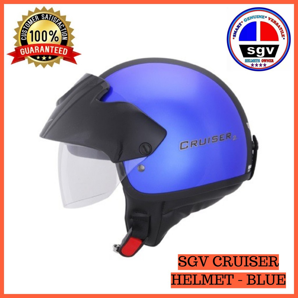 ORIGINAL SGV CRUISER HELMET (SIZE L , 60CM) HALF HELMET HALF FACE HALF ...